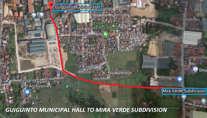 Access road to Guiguinto Municipal Hall to Mira Verde Subdivision will ...